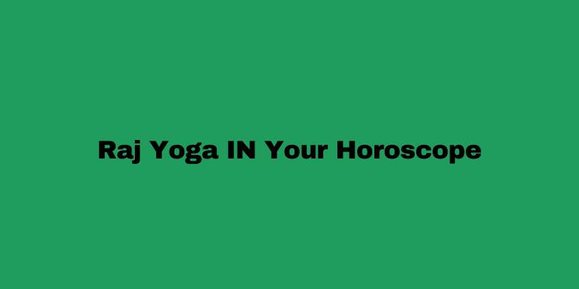 Raj Yoga (Effects & Influences)